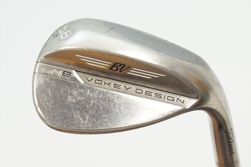 Titleist Vokey Sm8 Brushed Steel Wedge 58°-8 M-Grind Regular DG 0984546 Good E13 - Mikes Golf Outlet