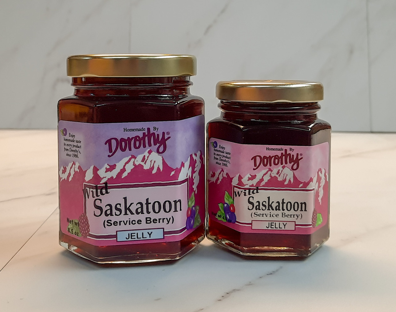 Saskatoon Jelly - Homemade by Dorothy