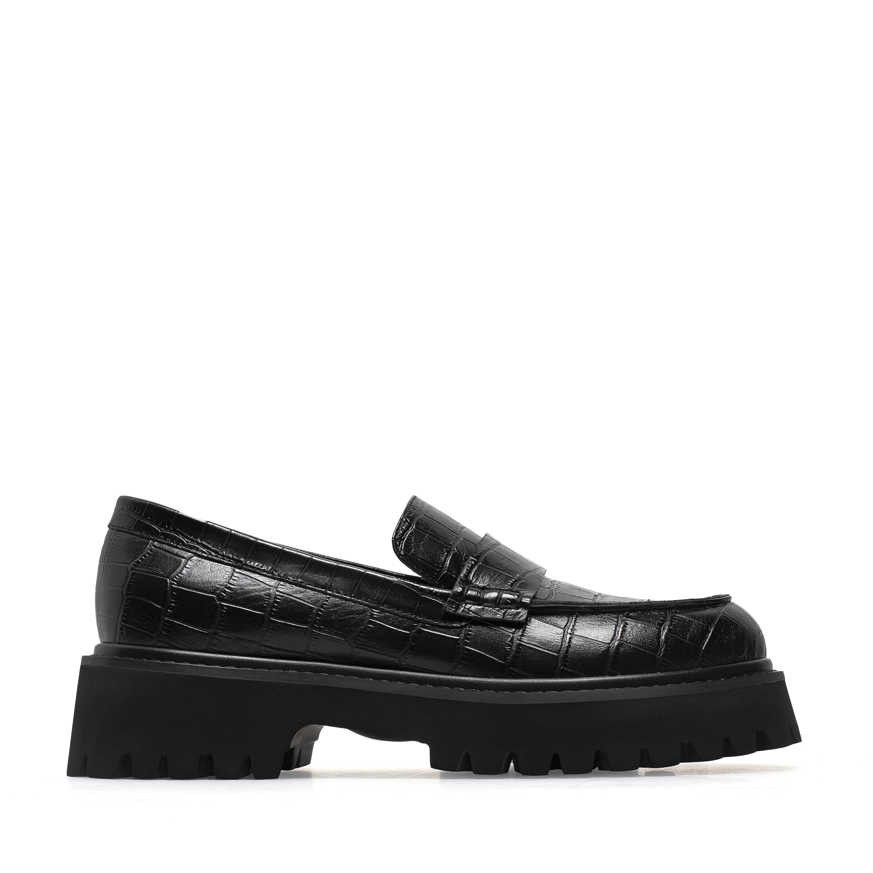 SIA Loafer Black Croc - Silent D