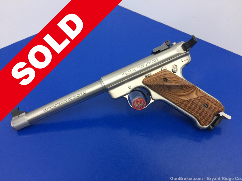 2001 Ruger MKII Target .22 LR Stainless *TAPERED BARREL WITH BOLT ...