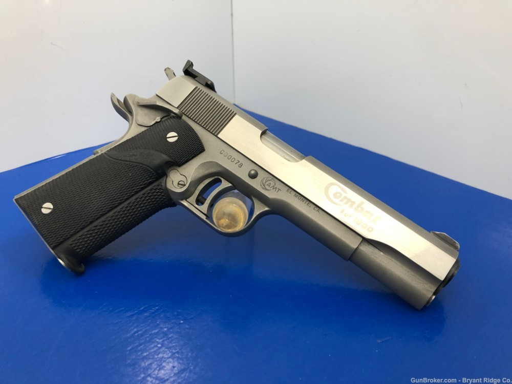 *SOLD* AMT Combat Government .45 ACP Stainless 4.8" *ONE OF ONLY 1,000 ...