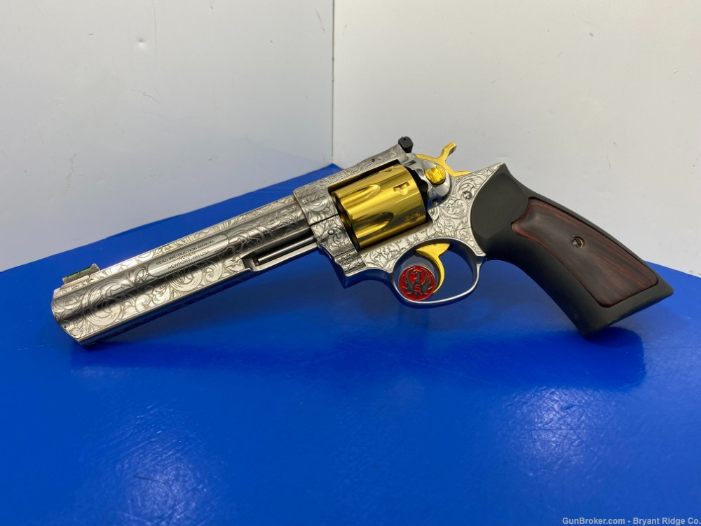 *SOLD* 2018 Ruger GP100 .357 Mag Stainless 6" *BREATHTAKING FLORAL ...