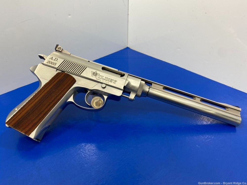 *SOLD* 2005 Wildey Auto Pistol .44 Automag Stainless 8"*RARE WILDEY ...