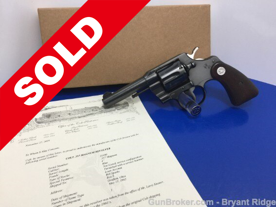 Colt 357 "Three Fifty Seven" Model SUPER RARE SALESMAN PROTOTYPE ...