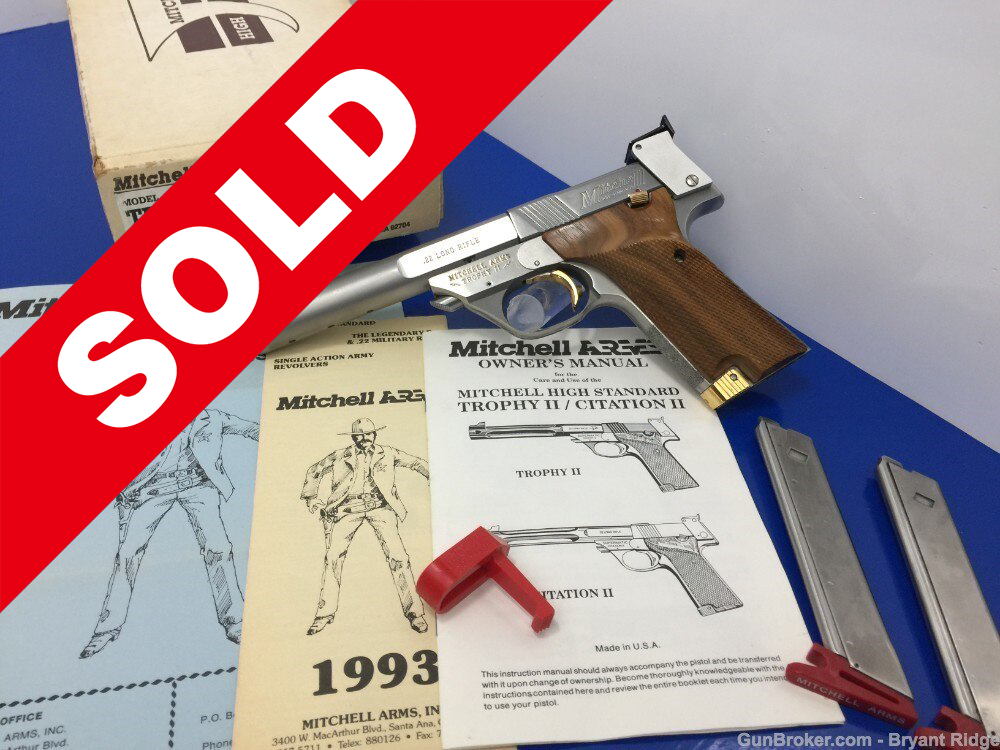 Mitchell Arms High Standard Trophy II SUPERIOR Example .22lr Target ...