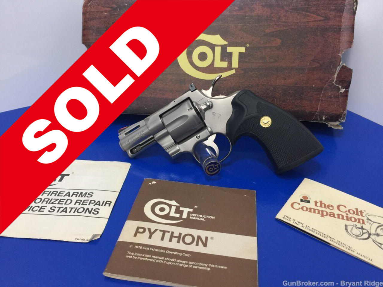 Colt Python 2.5" Electroless Nickel - Bryant Ridge