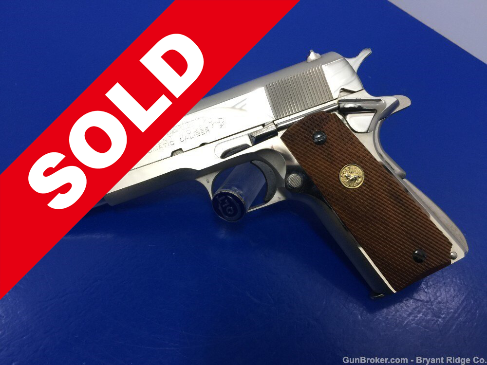 1982 Colt Government Series 70 MKIV NICKEL FINISH - Bryant Ridge