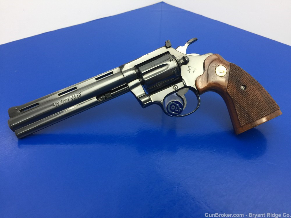 1984 Colt Diamondback 6" Colt Royal Blue .22LR *INCREDIBLE COLT ...
