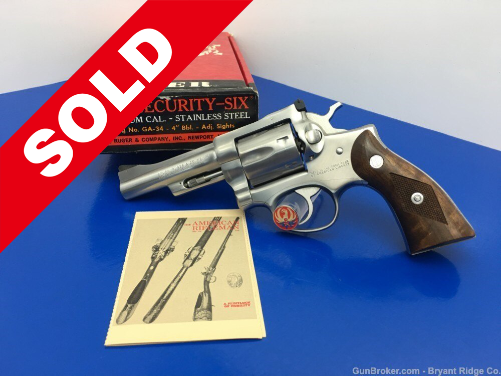 1976 Ruger Security Six .357Mag Stainless 4" *BICENTENNIAL LIMITED ...