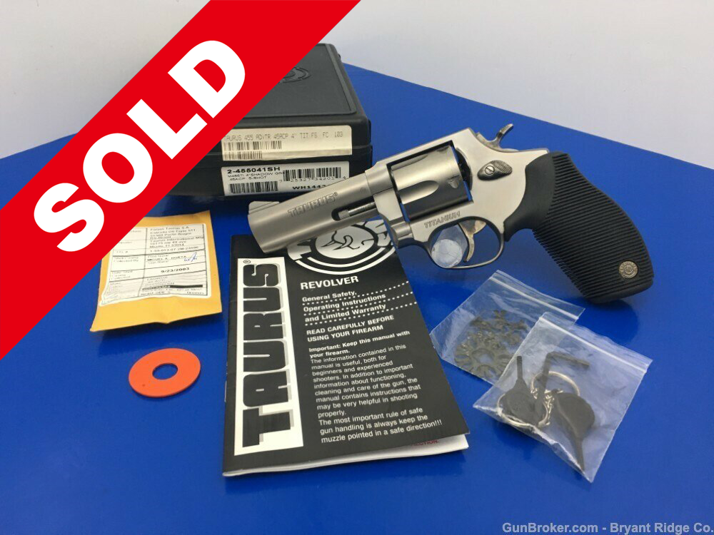 2003 Taurus 455 Adventurer .45 ACP Titanium 4" *ONE YEAR PRODUCTION ...