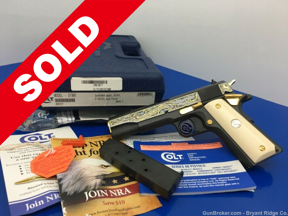 2014 Colt Government Sam Colt Bicentennial .45 ACP *LEW HORTON ...