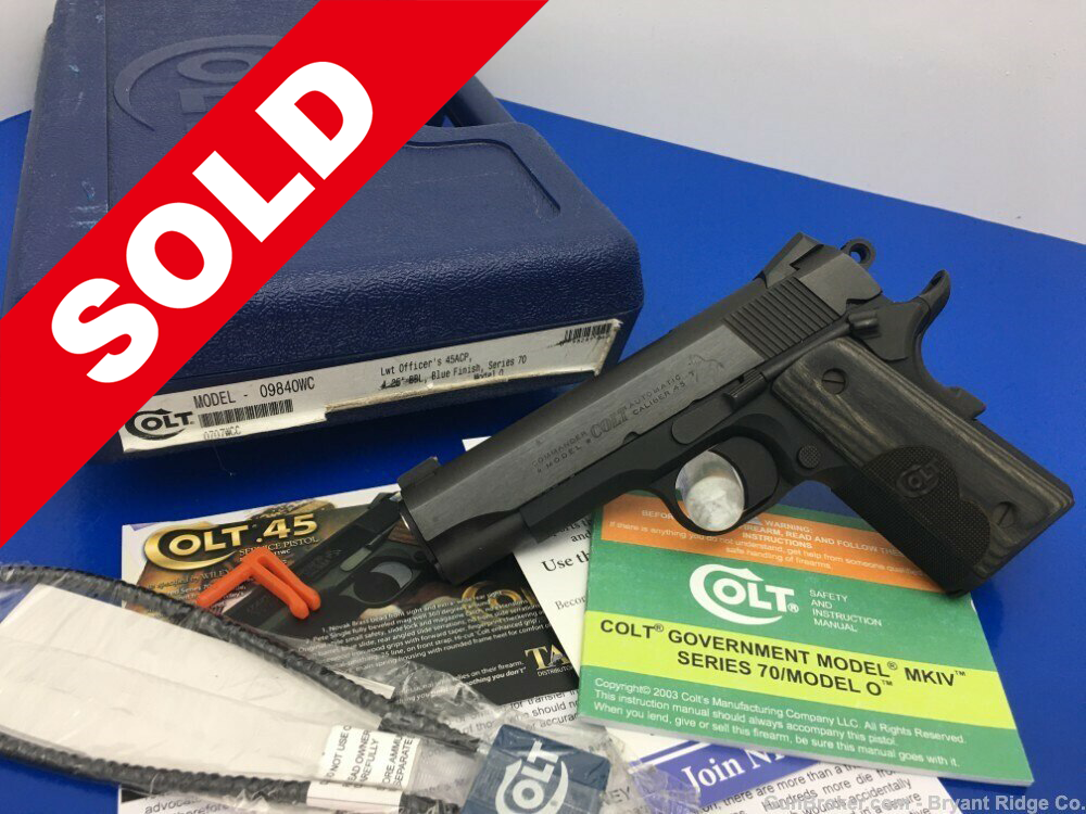 Colt Wiley Clapp CCO .45 Acp *TALO CONCEALED CARRY OFFICER MODEL ...