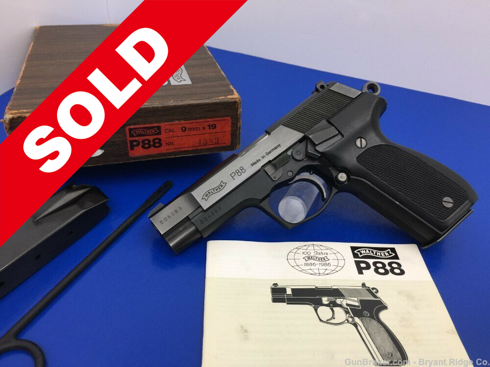 Walther P88 9mm Blue 4" *FULL AMBIDEXTROUS FEATURES* - Bryant Ridge