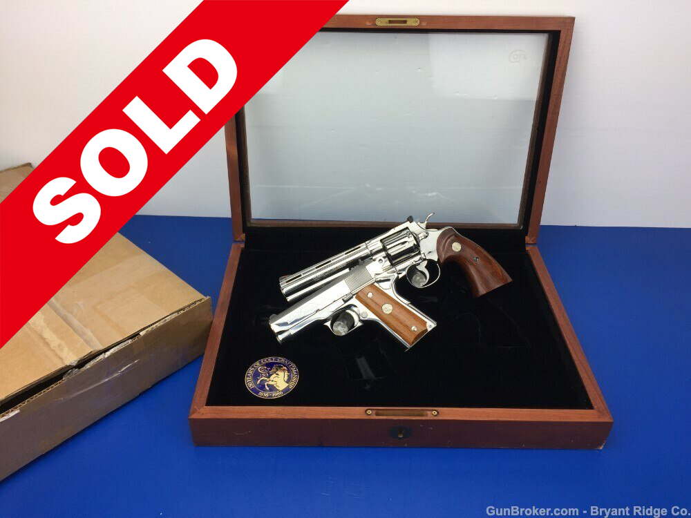 1986 Colt Double Diamond Python & Officers ACP Set 1 OF ONLY 1000 ...