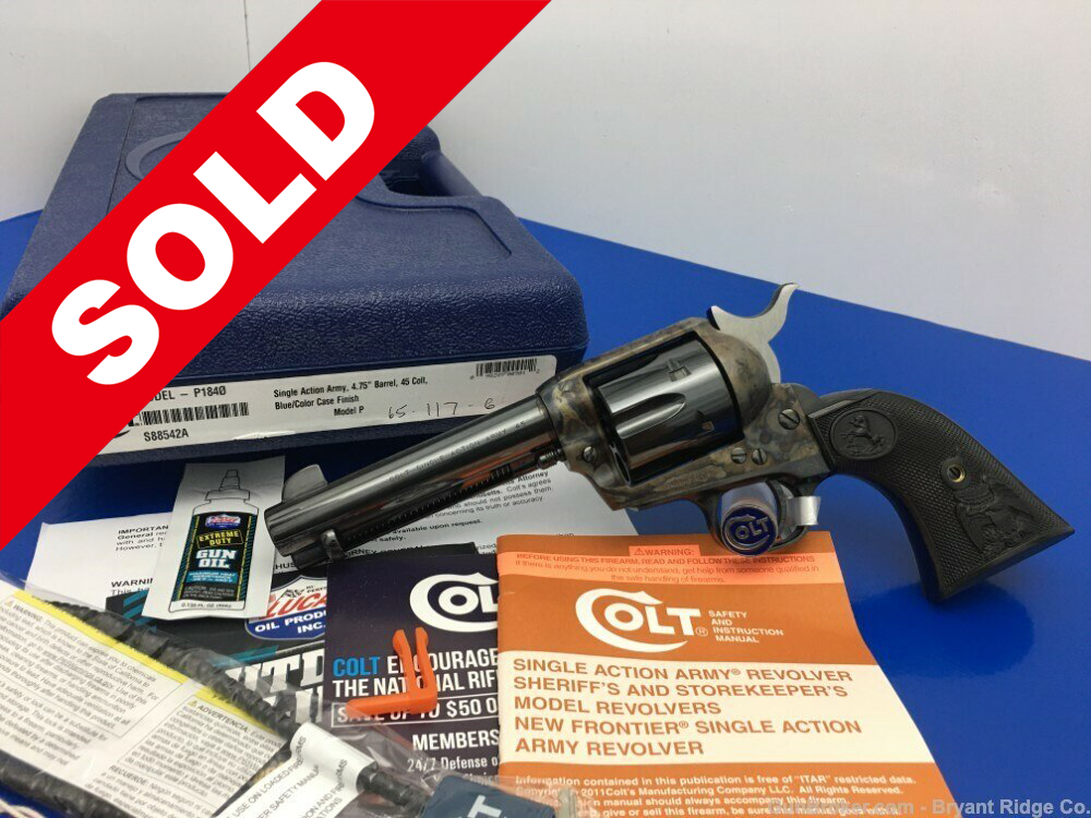 Colt Single Action Army .45 Colt Blue/Case 4.75" *FACTORY NEW EXAMPLE ...
