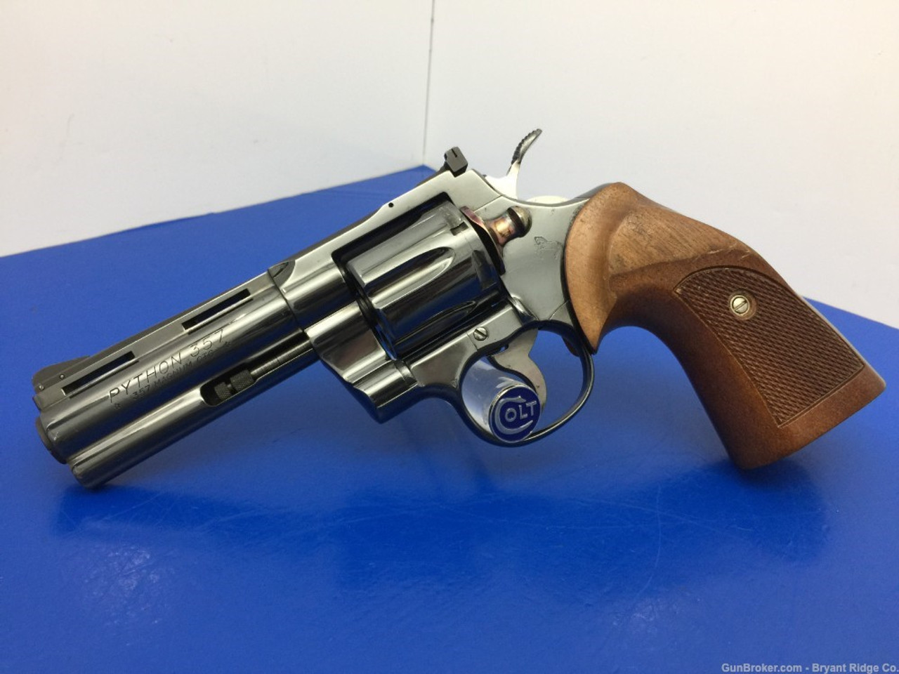 *SOLD* 1975 Colt Python .357 Mag Blue 4" *LEGENDARY SNAKE SERIES ...