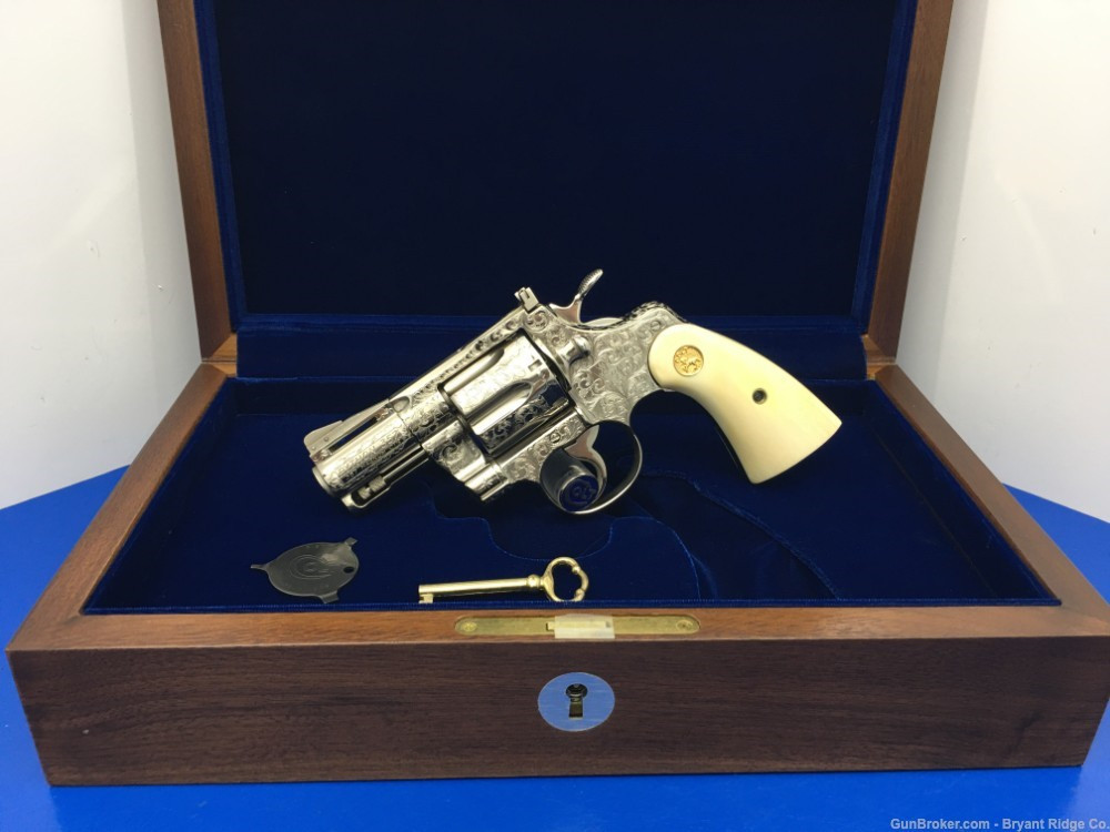 *SOLD* 1957 Colt Python .357 Mag Nickel *RARE 2.5" BBL & MASTER SCROLL ...