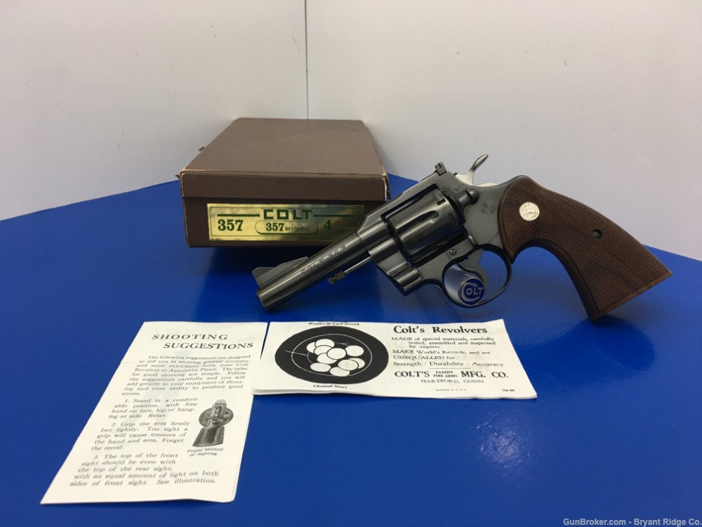 *SOLD* 1959 Colt Three-Fifty-Seven "357" .357Mag Blue 4" *RARE "PRE-PYTHON" MODEL* - Bryant Ridge