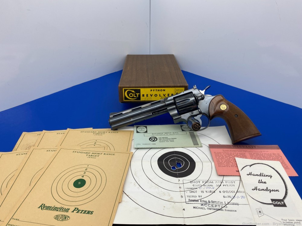*SOLD* 1970 Colt Python Royal Blue 6" *ABSOLUTELY STUNNING* Astounding ...