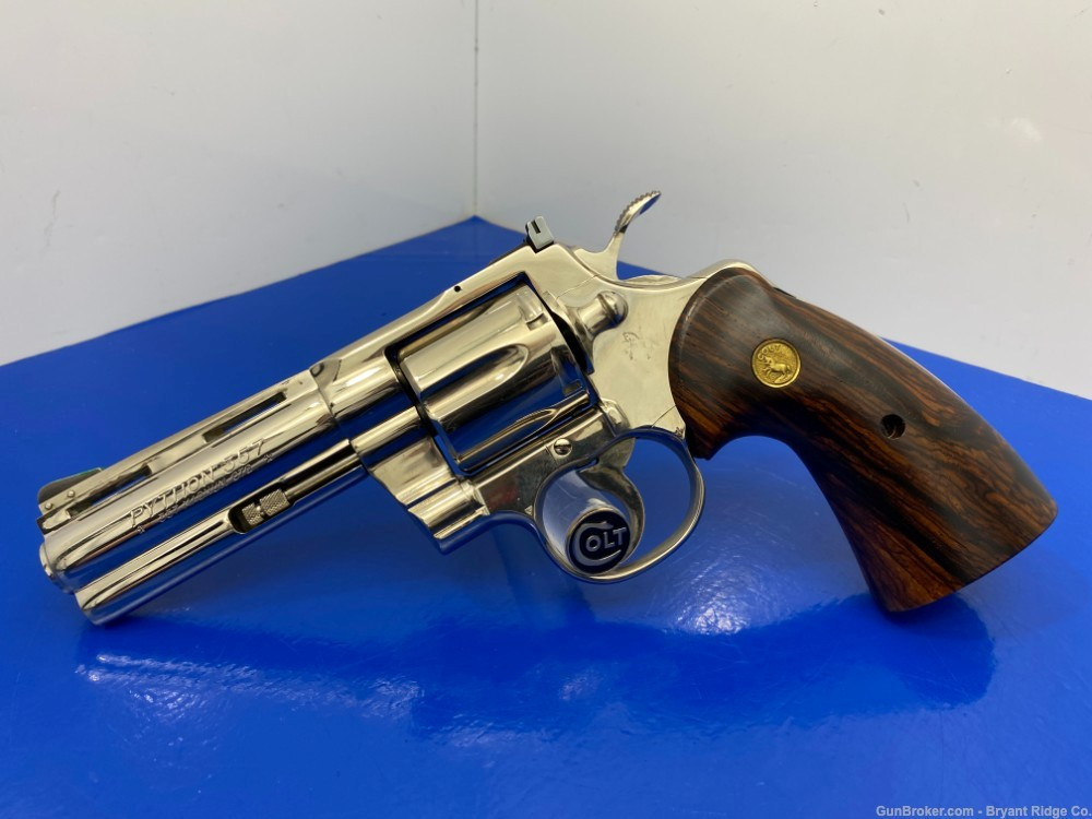 *SOLD* 1979 Colt Python .357 Mag Nickel 4" *GORGEOUS SNAKE SERIES ...