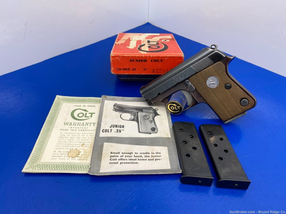 *SOLD* 1971 Colt Automatic .25 Cal Blue 2 1/4" *LIMITED PRODUCTION ...
