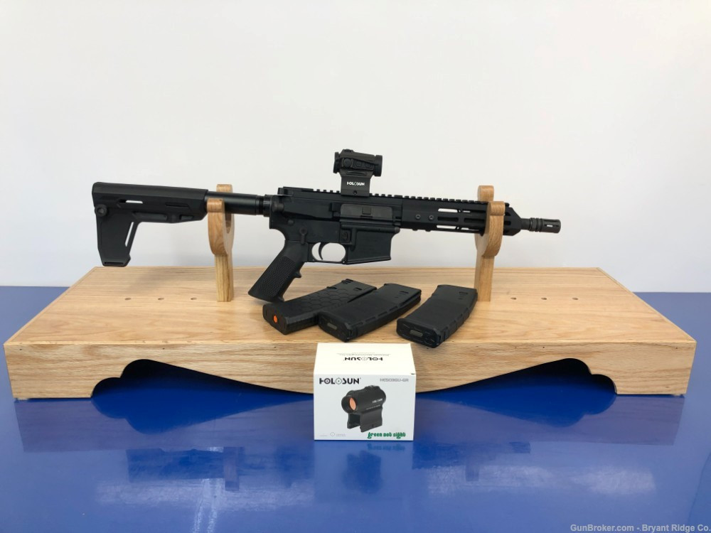 *SOLD* Radical Firearms RF-15 5.56 Black 8 1/2" *MOUNTED HOLOSUN SIGHT ...