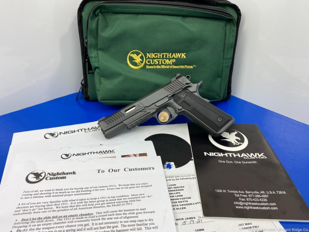 *SOLD* 2021 Nighthawk Custom Agent II .45acp Black *DESIRABLE CUSTOM ...