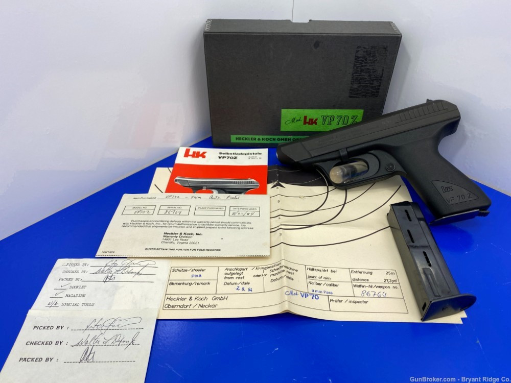 *SOLD* 1984 Heckler & Koch VP70Z 9mm Para Parkerized 4 1/2" *LAST YEAR ...