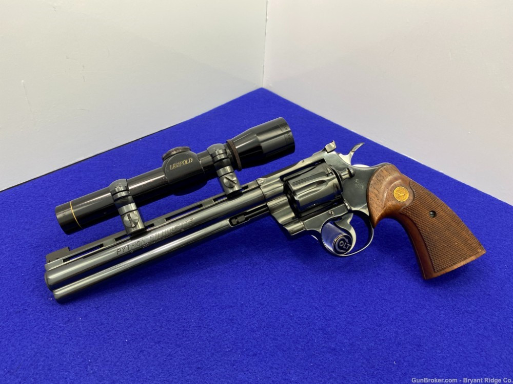 *SOLD* 1983 Colt Python Silhouette .357 Mag Blue 8" *ULTRA RARE SCOPED ...