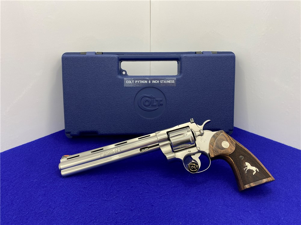 *SOLD* 1989 Colt Python .357 Mag Stainless *ULTRA RARE 8" BARREL ...