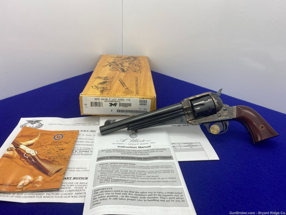 *SOLD* Uberti 1875 Army Outlaw .44/40 Blue 7.5" *AWESOME REMINGTON ...