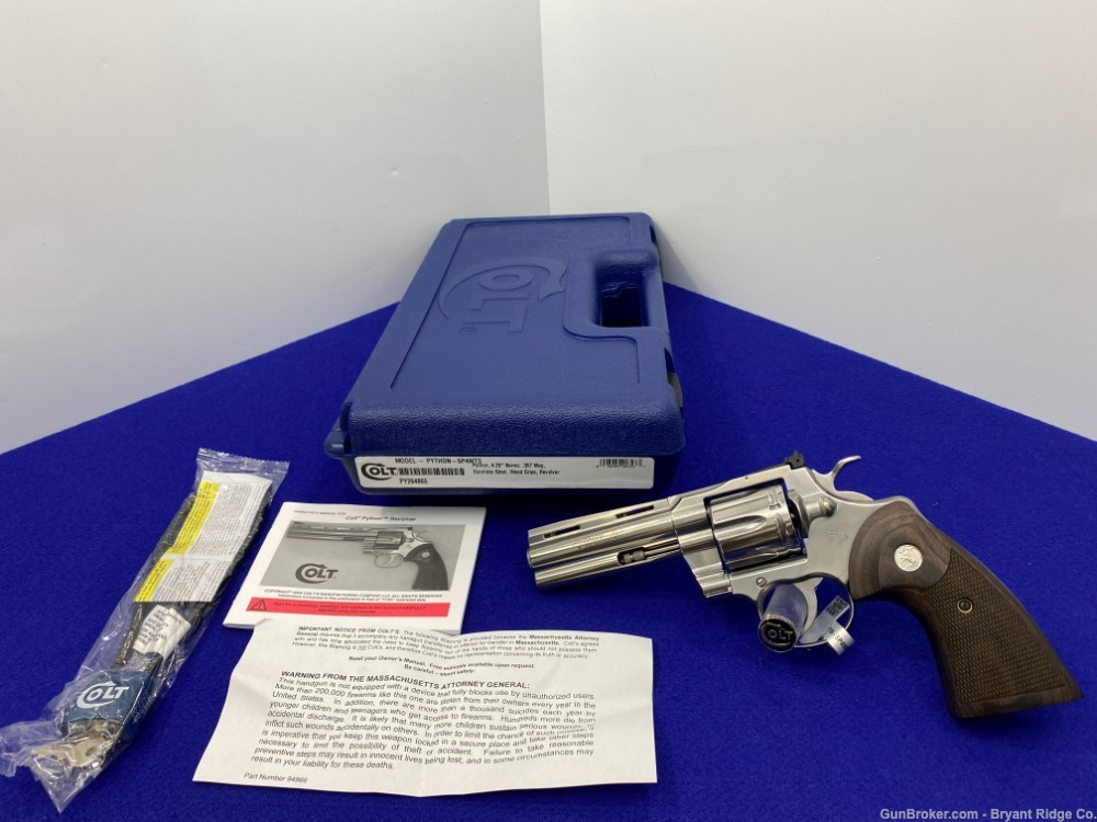 *SOLD* Colt Python .357 Mag Stainless 4.25" *NEW COLT PYTHON! GORGEOUS ...