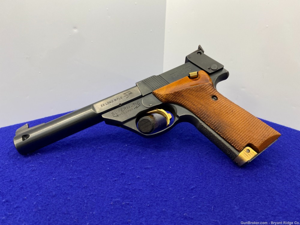*SOLD* High Standard Supermatic Trophy .22 LR Blue *AWESOME SUPERMATIC ...