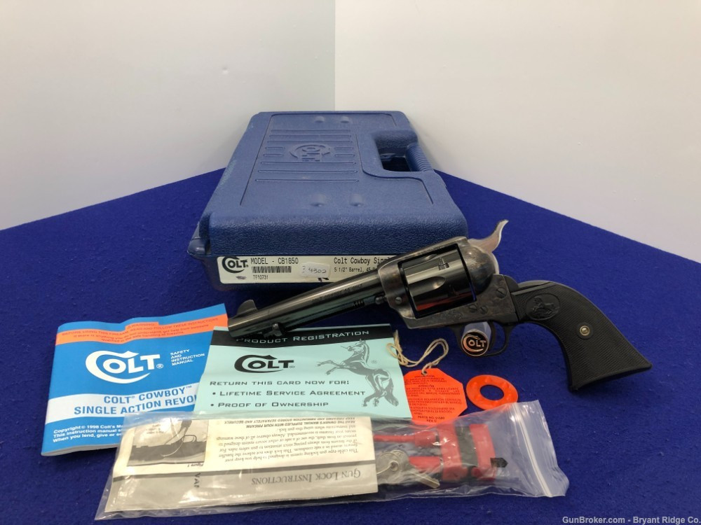 *SOLD* 2001 Colt Cowboy .45 Colt Blue/CCH *RARE COLT SINGLE ACTION ARMY ...