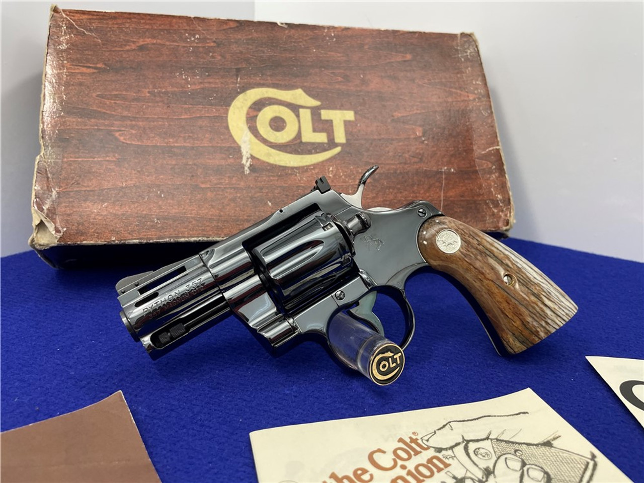 *SOLD* 1978 Colt Python .357 Mag Royal Blue 2.5" *GORGEOUS MAMMOTH ...