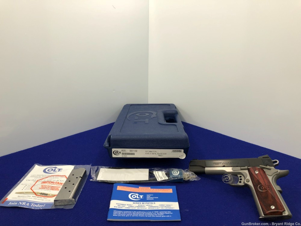 *SOLD* Colt Combat Elite .45acp Blue/Stainless 5" *2-TONE COMBAT-ELITE ...