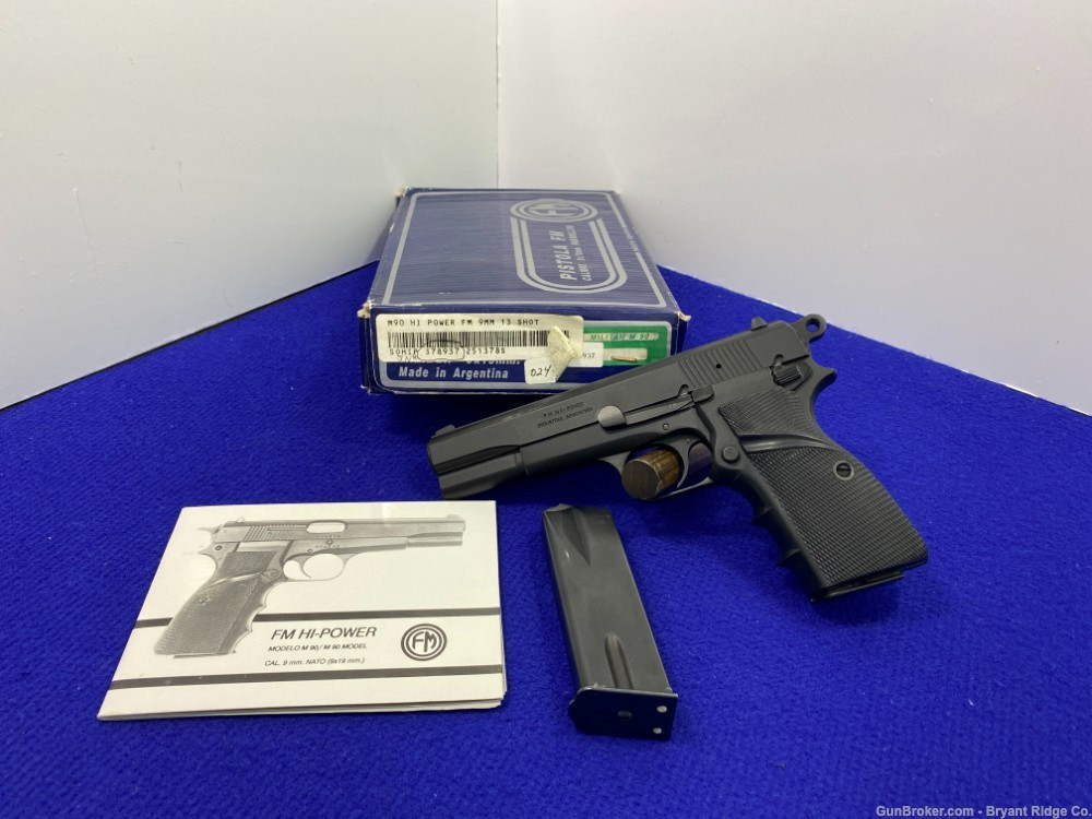 *SOLD* FM M90 Hi Power 9mm Black *NICELY MADE ARGENTINE VARIANT OF FN ...