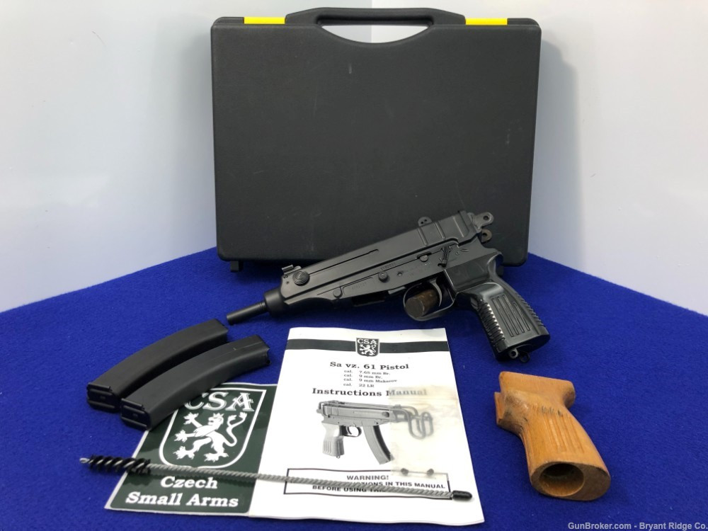 *SOLD* Czech Small Arms SA VZ 61 Pistol .32 ACP 4.5" *INCREDIBLE SEMI ...