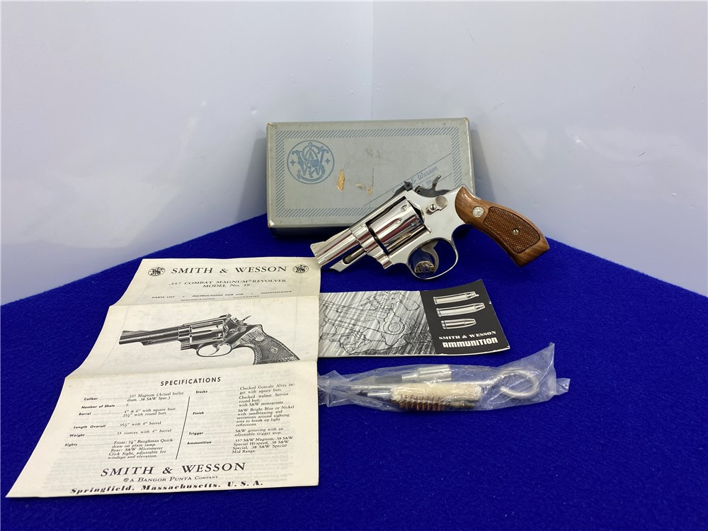 *SOLD* Smith Wesson 19-4 .357 Mag 2 1/2" *RARE NICKEL FINISH* Eye ...