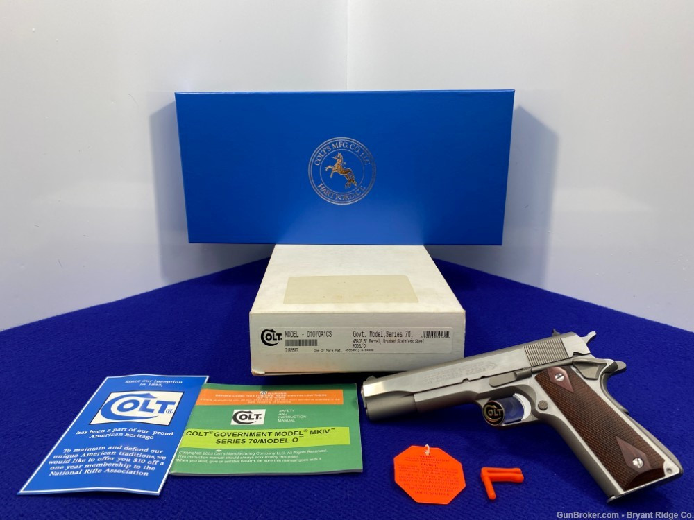 *SOLD* Colt Government Series 70 .45acp 5" *COLT CUSTOM SHOP 1911 ...