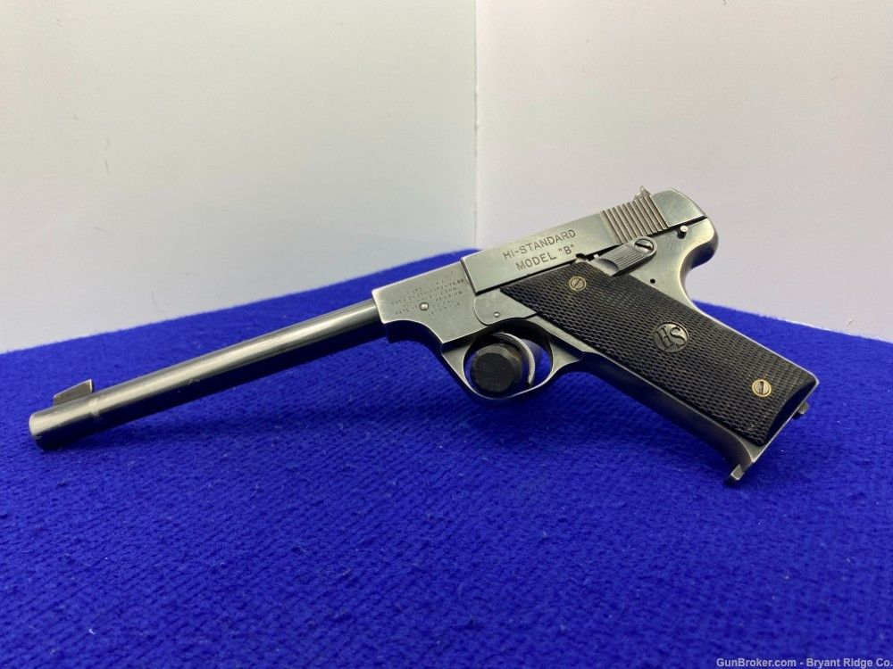 *SOLD* 1940 Hi-Standard Model B .22LR 6 3/4" *DESIRABLE WORLD II WAR ...