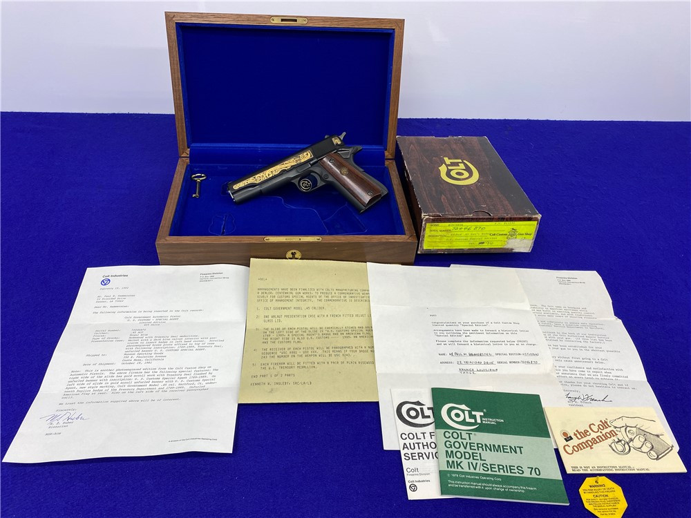*SOLD* 1981 Colt Government .45acp 5" *CUSTOM SHOP U.S. CUSTOMS ...