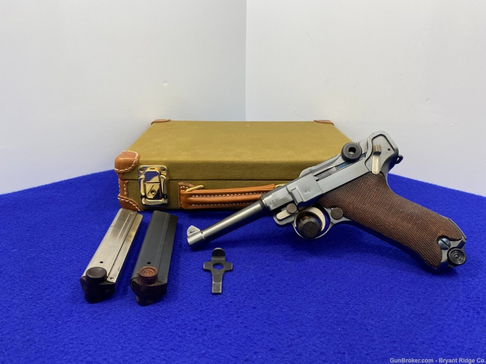 *SOLD* DWM Luger 9mm Blue 4" *AWESOME COMMERCIAL MODEL SEMI-AUTO PISTOL ...