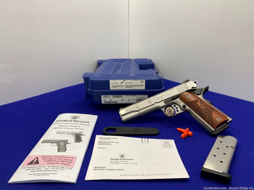 *SOLD* Smith Wesson 1911 E-Series .45 ACP Stainless *UNIQUE FISH SCALE ...