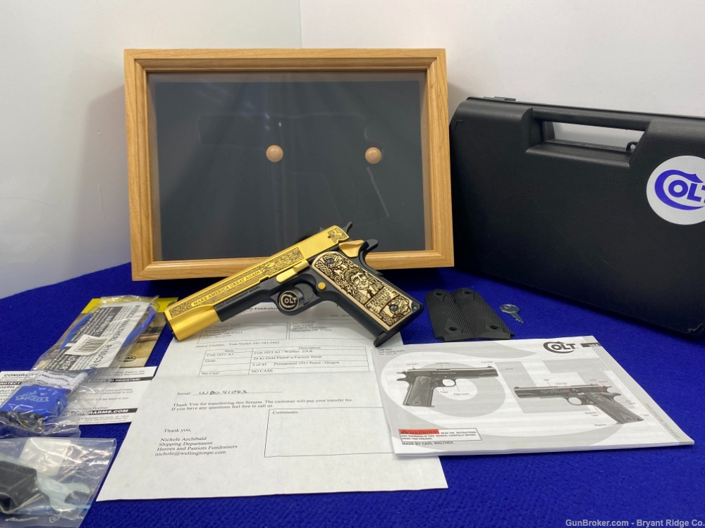 *SOLD* 2018 Walther Colt 1911A1 .22LR Gold 5" *3 OF 45 TRUMP ...