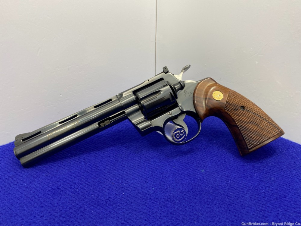 *SOLD* 1976 Colt Python .357 Magnum Blue 6" *TRULY ICONIC SNAKE SERIES ...