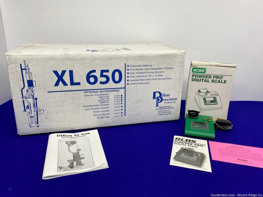 *SOLD* Dillon Precision XL650 Reloading Press & RCBS Powder Pro Scales ...