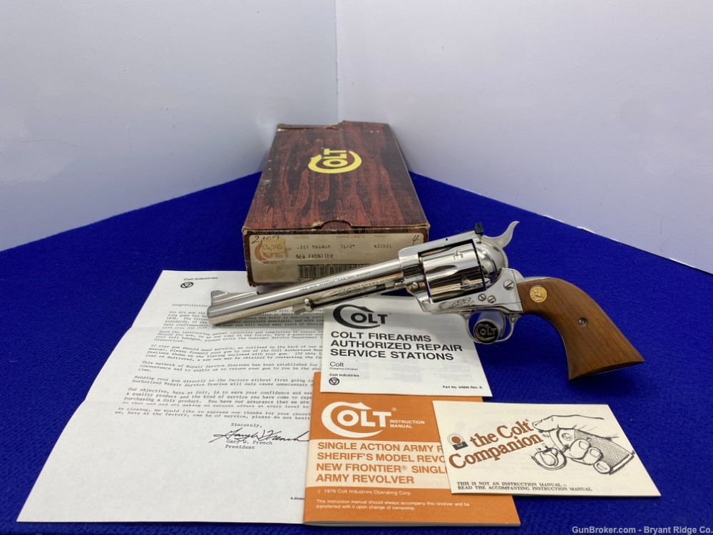 *SOLD* Colt New Frontier Single Action Army .357 Magnum 7.5" *ICONIC ...