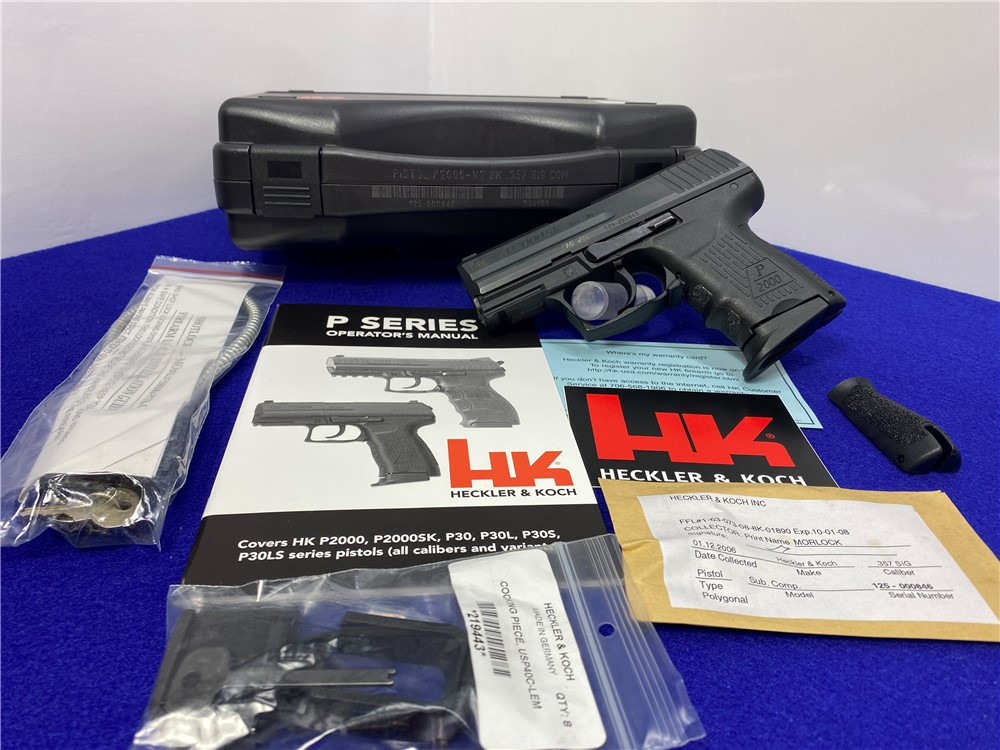 *SOLD* 2006 Heckler & Koch P2000SK .357 Sig 3.26" *SUB-COMPACT VERSION ...