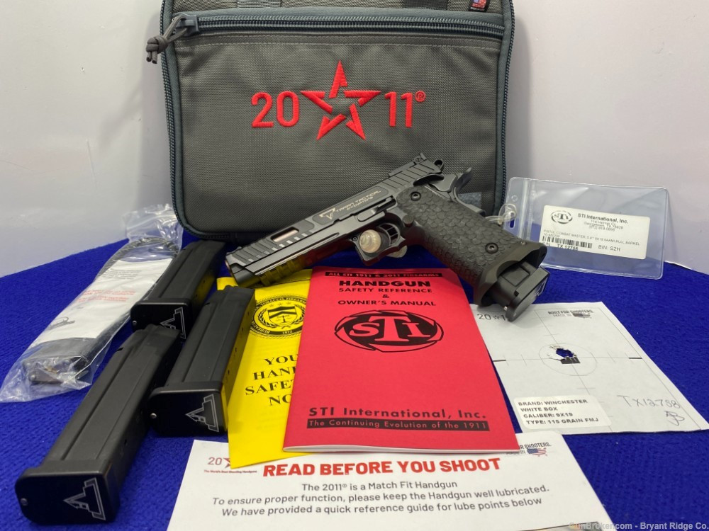 *SOLD* 2019 STI / TTI 2011 Combat Master 9mm DLC 5.4" *JOHN WICK 3 ...